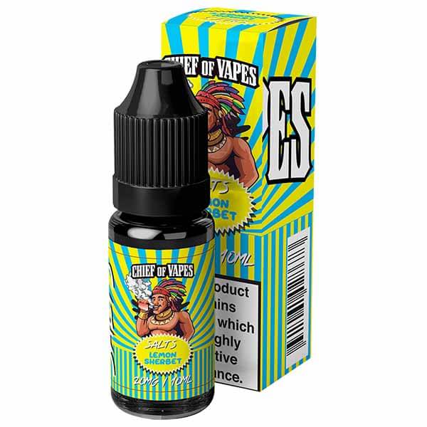 Chief of Vapes Salt - Lemon Sherbet - 10ml 20mg 50/50 - Key Vape